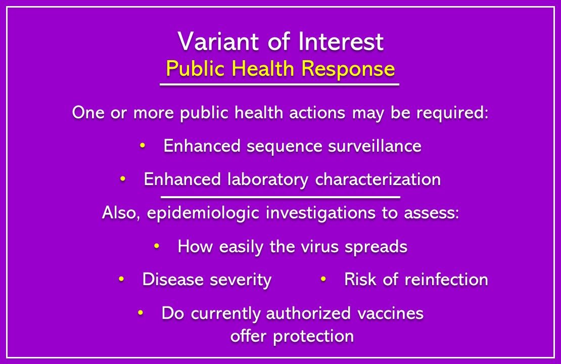 SARS-CoV-2 Variants: Update on CDC Classifications
