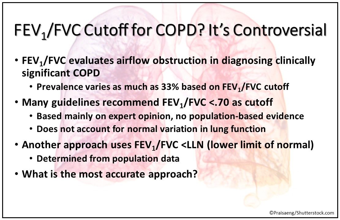 Current COPD Cutoff Confirmed: JAMA Study Highlights