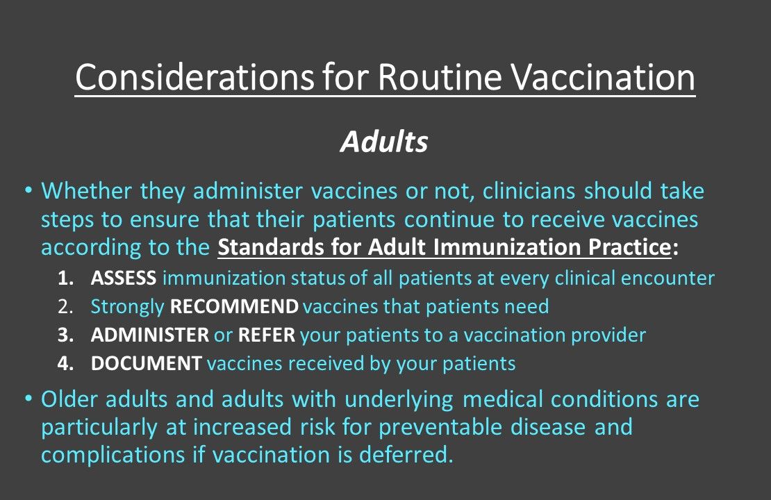 Immunization During COVID-19: CDC Vaccination Guidance for Clinicians