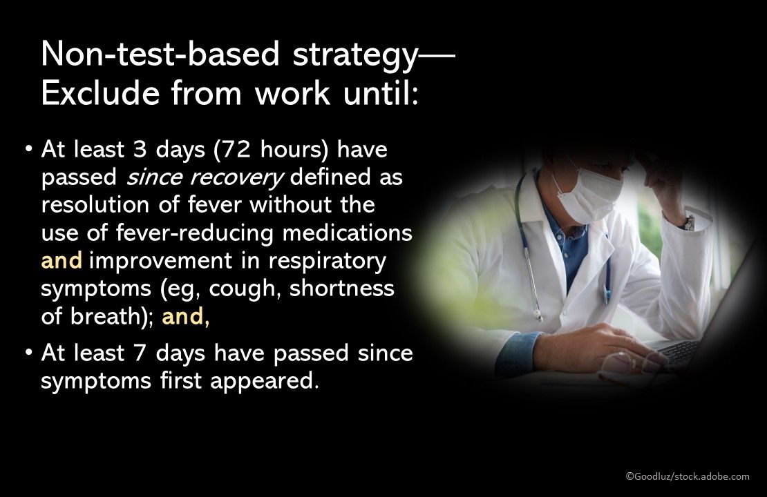 Return to Work Criteria for HCP After COVID-19