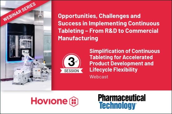 Simplification of Continuous Tableting for Accelerated Product ...