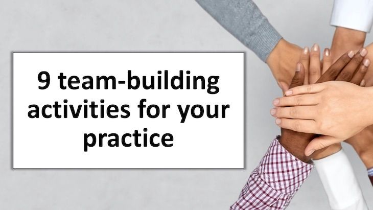 9 team-building activities for your practice