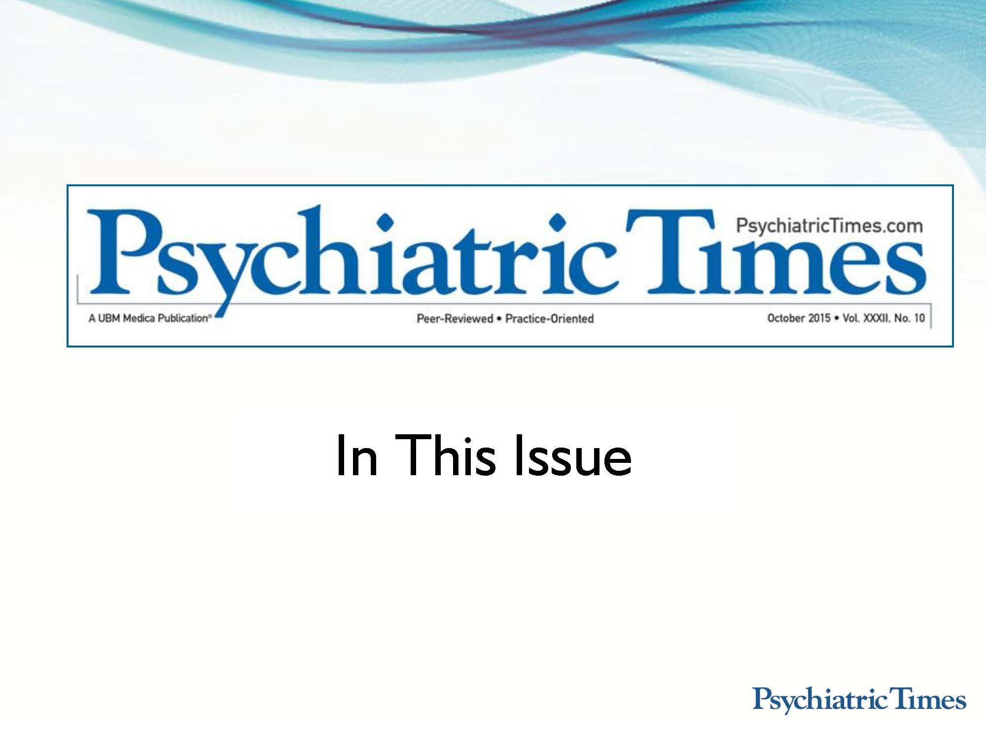 In This Issue: Volume 32, No. 10