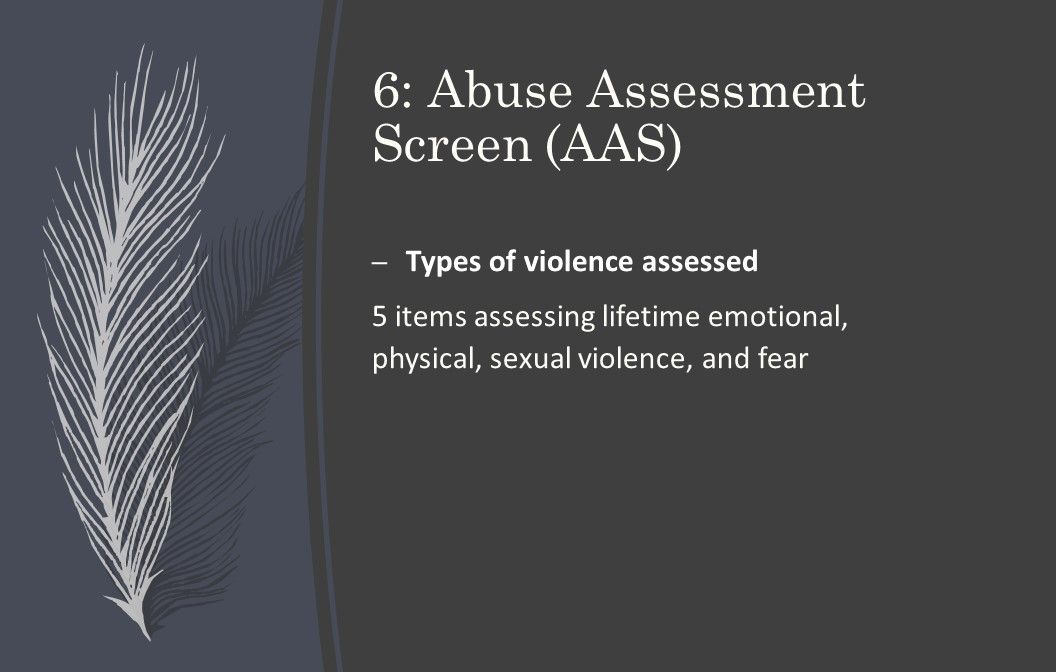 7 Measures for Screening and Assessing IPV