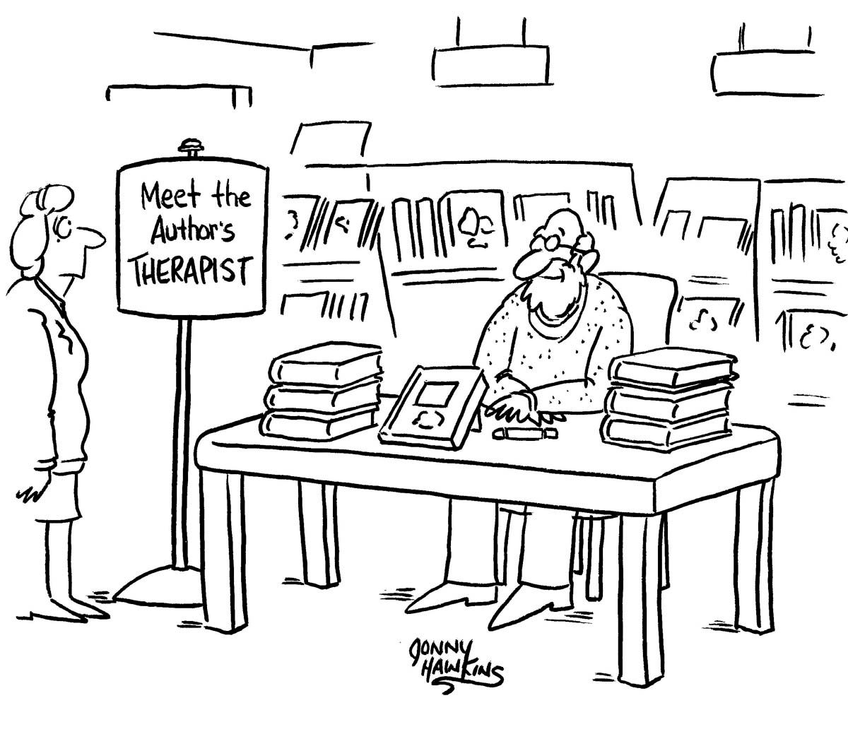Psychiatry Comic: Book Signing | Psychiatric Times