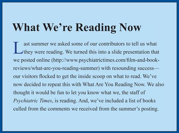 What We’re Reading Now
