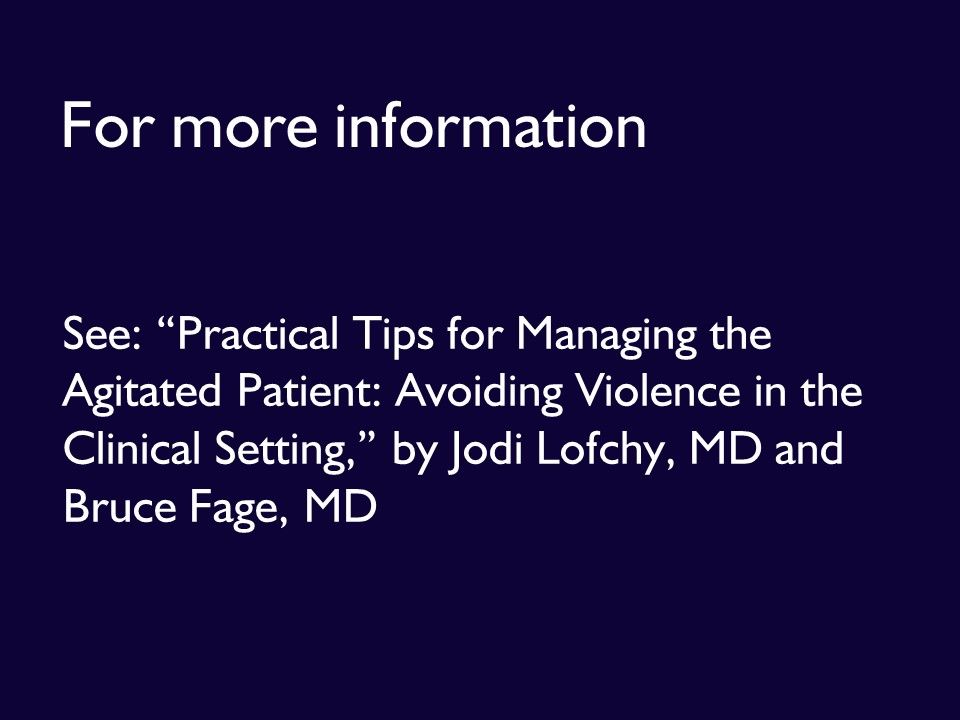 Assault in the Medical Setting: 3 Stages of Violence