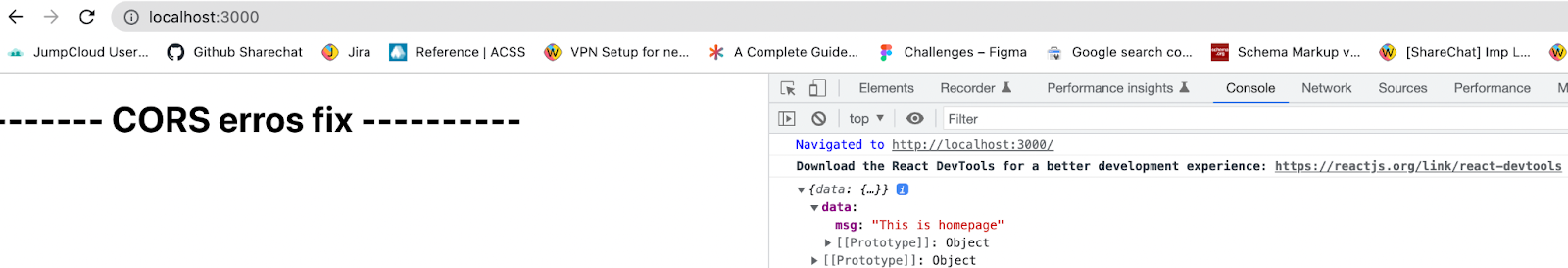 ShareChat Blog - Bypassing CORS errors in development ShareChat Blog - Bypassing CORS errors in development