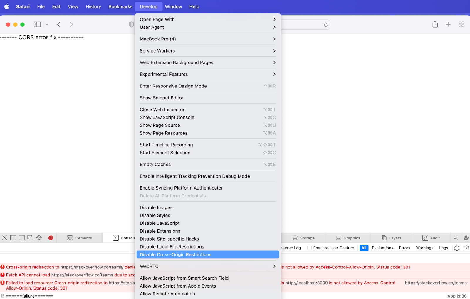 ShareChat Blog - Bypassing CORS errors in development ShareChat Blog - Bypassing CORS errors in development