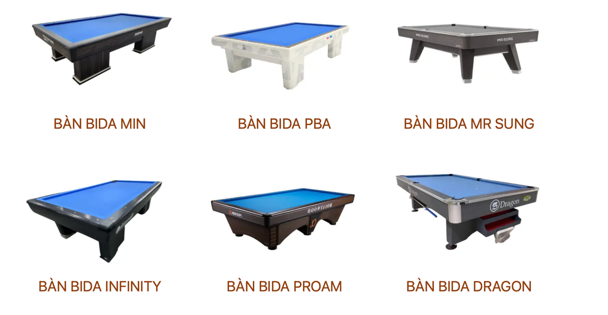 Top 5 bàn bida thịnh hành nhất hiện nay - Top 5 chiếc bàn & Top 5 ...