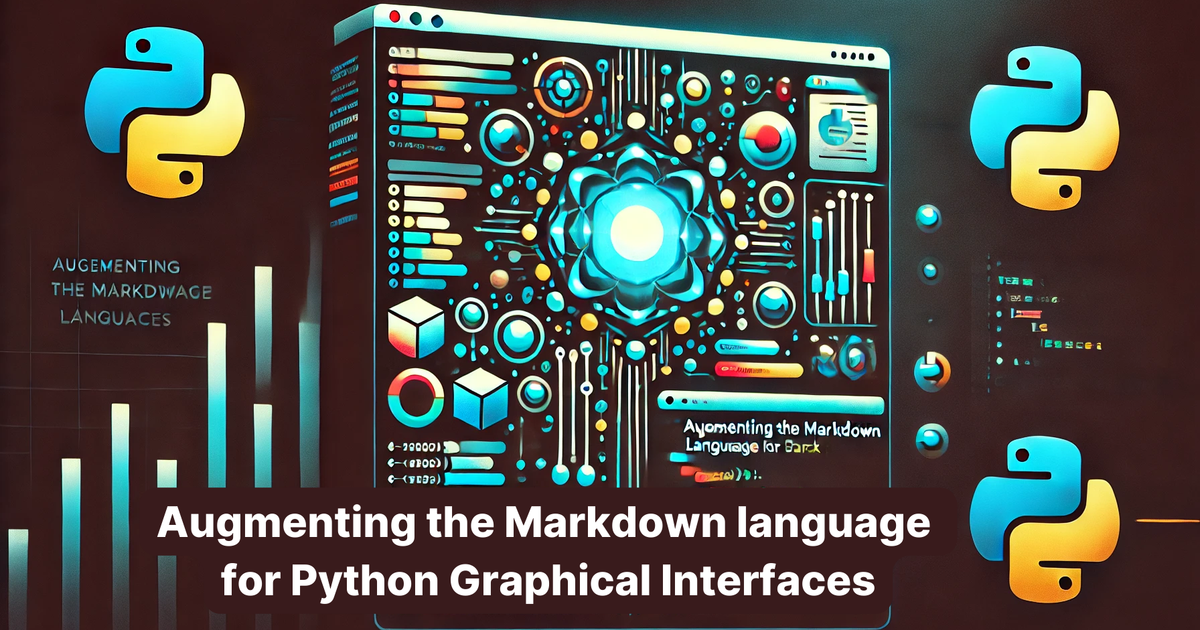 Augmenting The Markdown Language For Python Graphical Interfaces