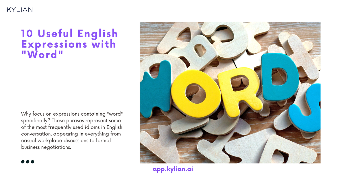 10 Useful English Expressions with "Word"