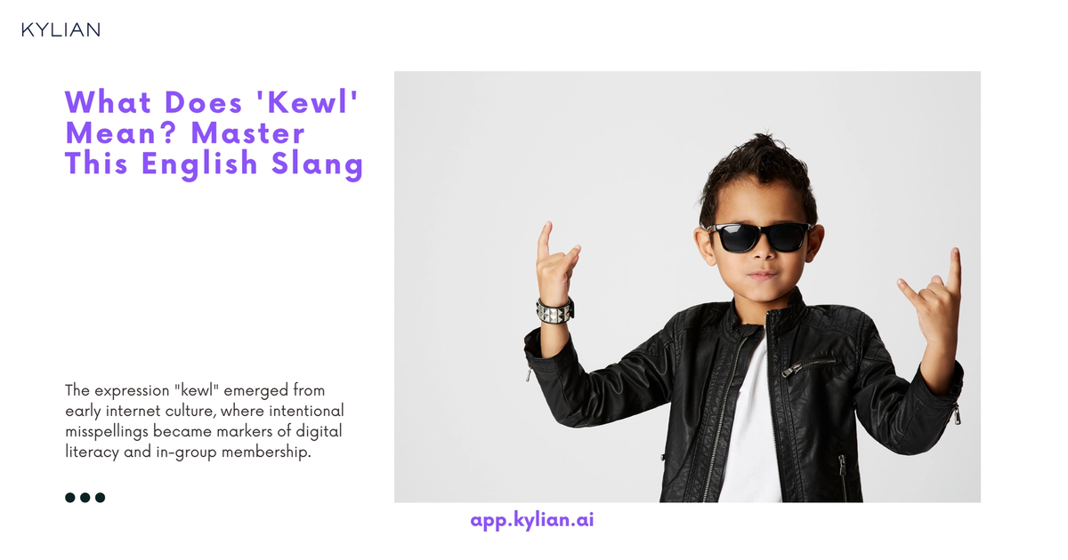 Kewl slang expression | Learn English