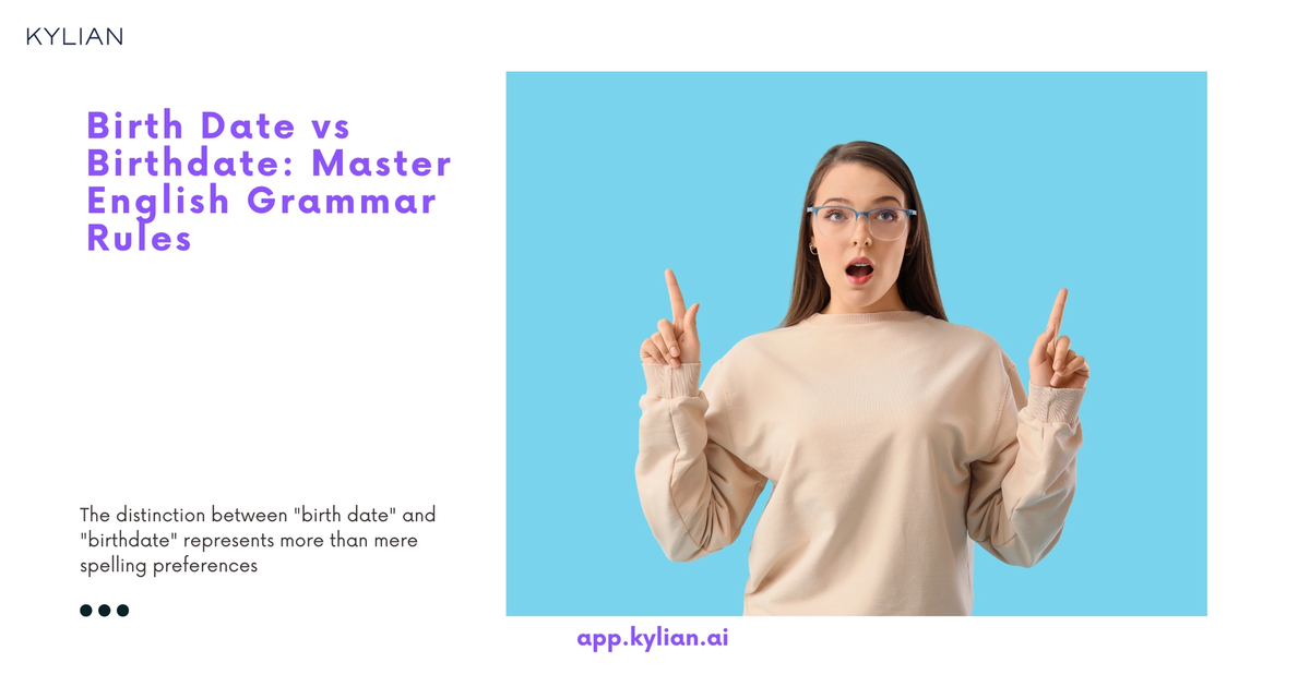 Birth Date or Birthdate | Learn English