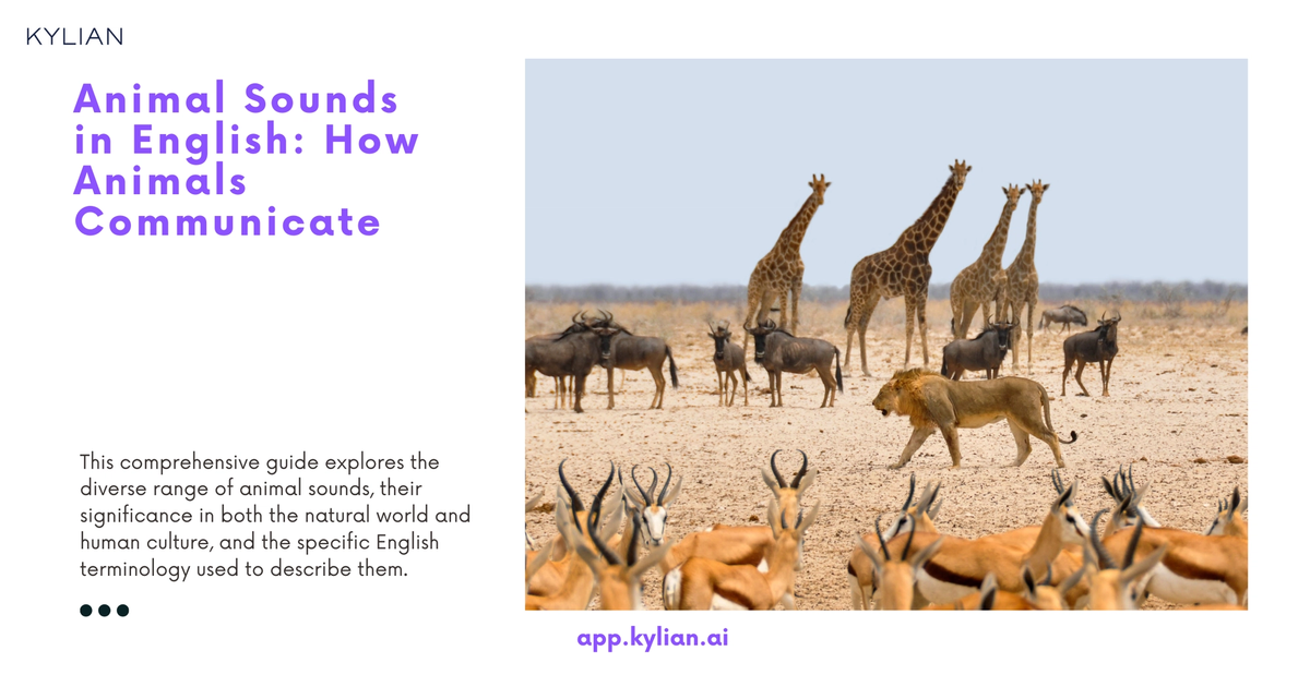 Animal Sounds in English: How Animals Communicate