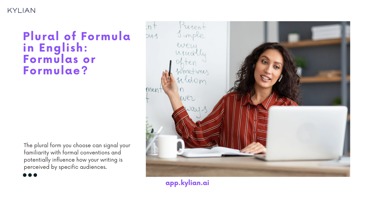 Plural of Formula in English: Formulas or Formulae?