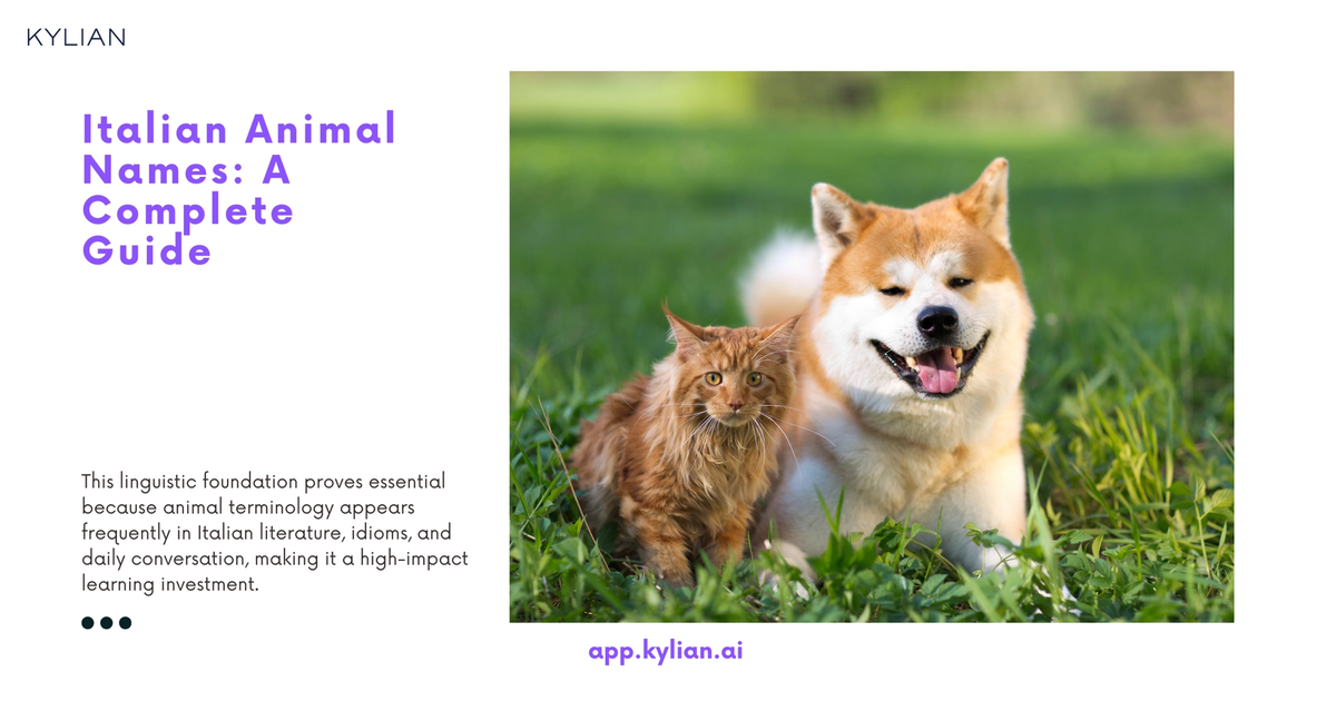 Italian Animal Names: A Complete Guide
