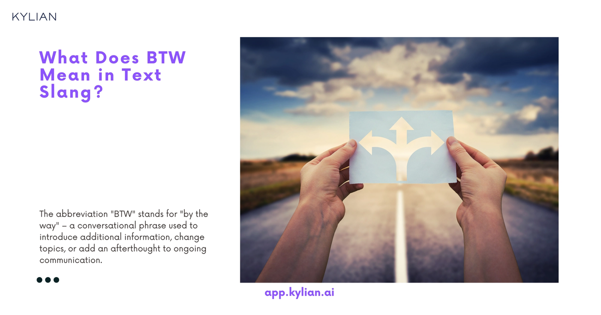 What Does BTW Mean in Text Slang? | Learn English