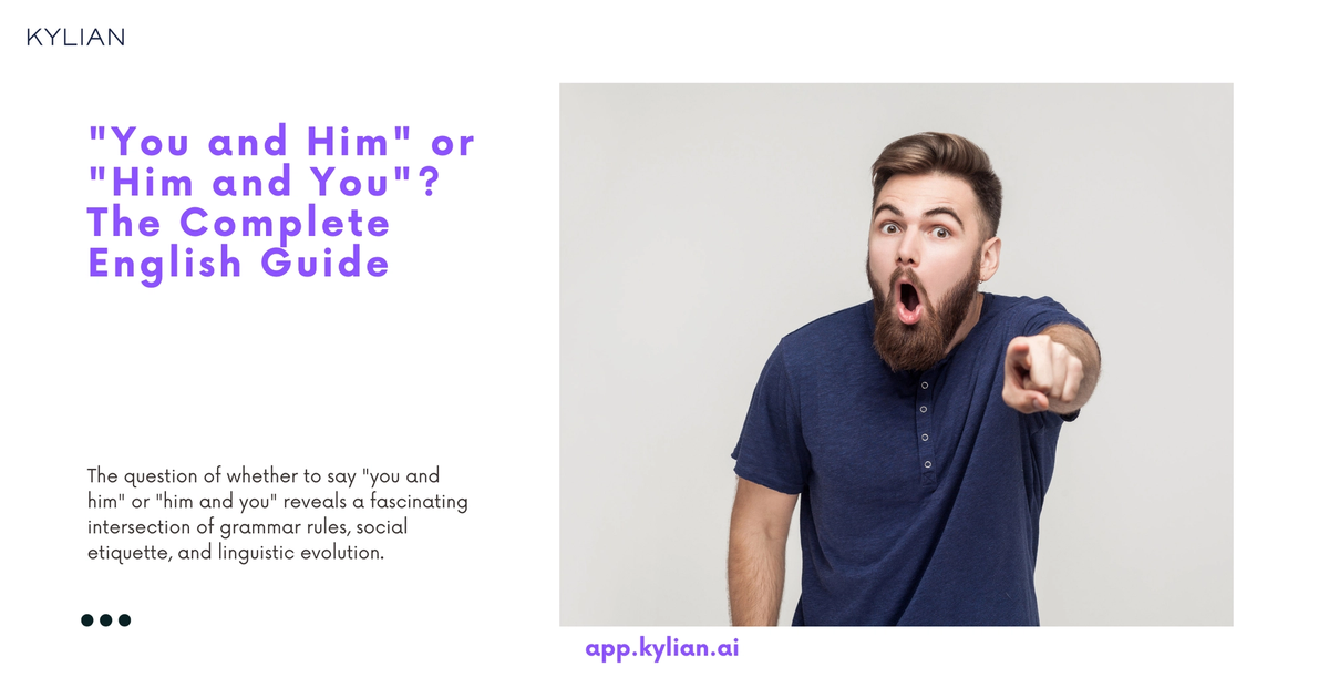 "You and him" or "him and you"? | Learn English