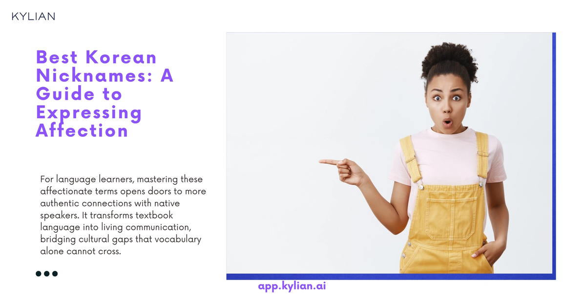 Best Korean Nicknames: A Guide to Expressing Affection