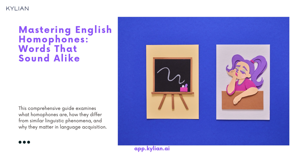 Mastering English Homophones: Words That Sound Alike