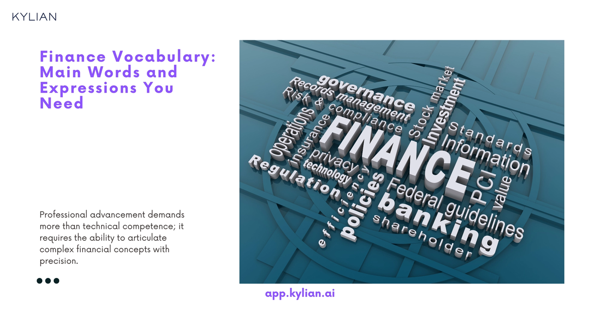 Finance Vocabulary: Main Words and Expressions You Need