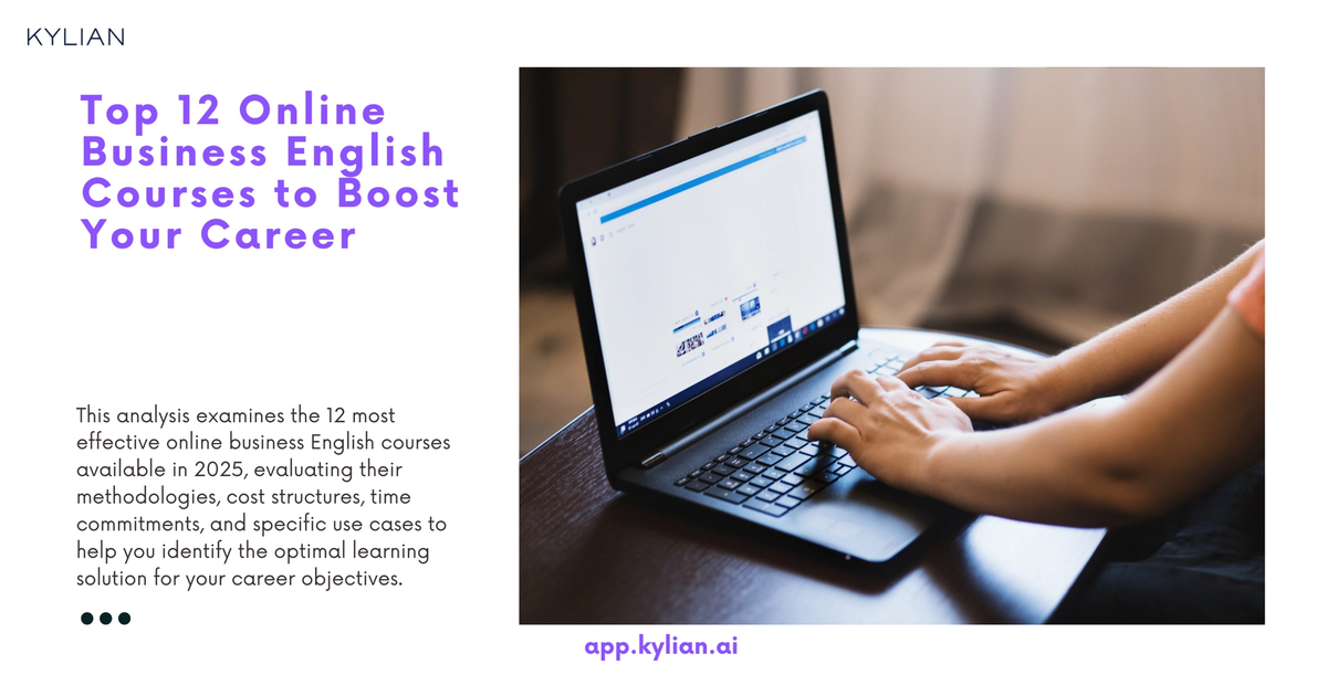 Top 12 Online Business English Courses to Boost Your Career