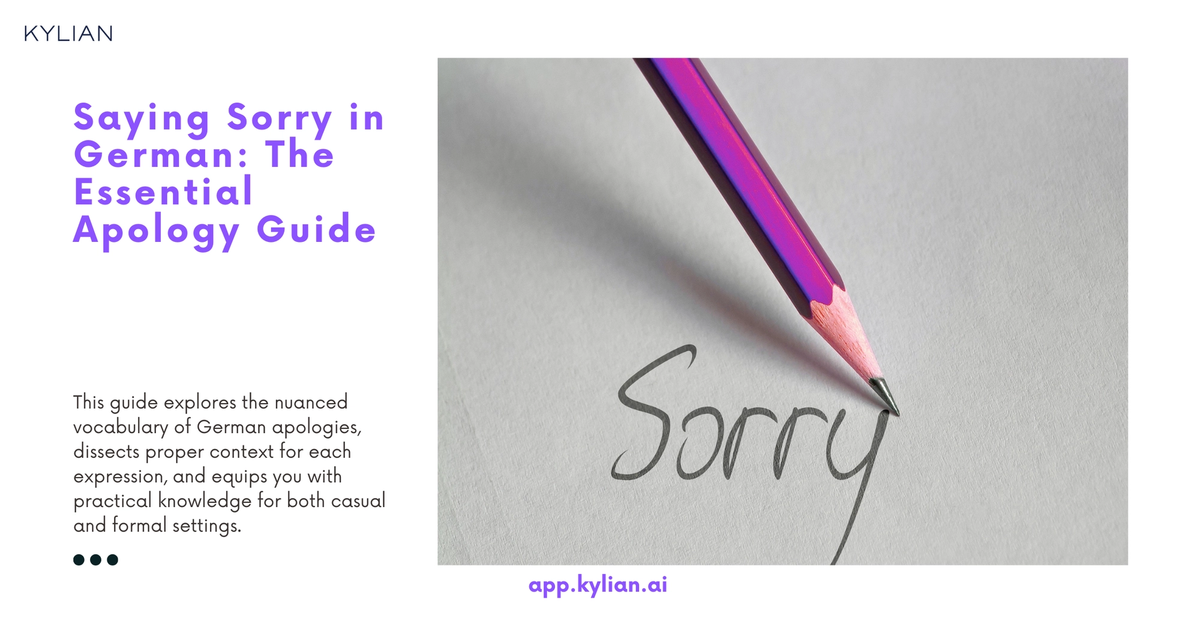 Saying Sorry in German: The Essential Apology Guide