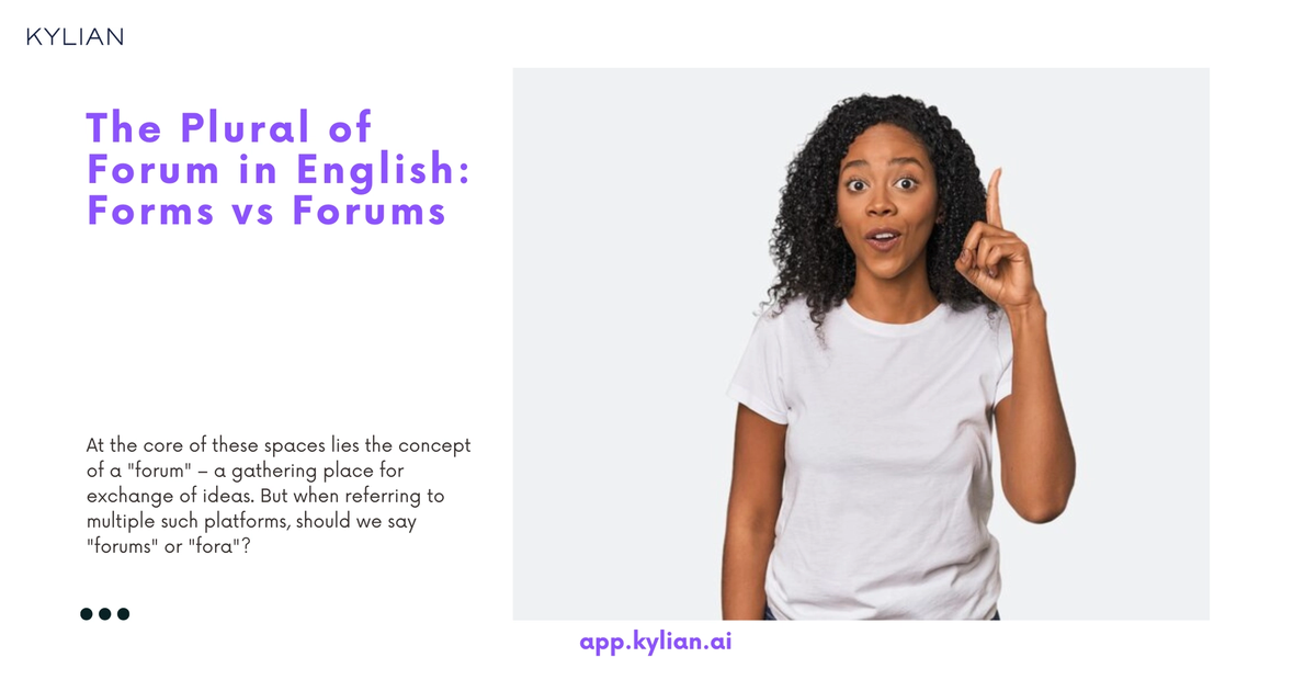 The Plural of Forum in English: Forms vs Forums