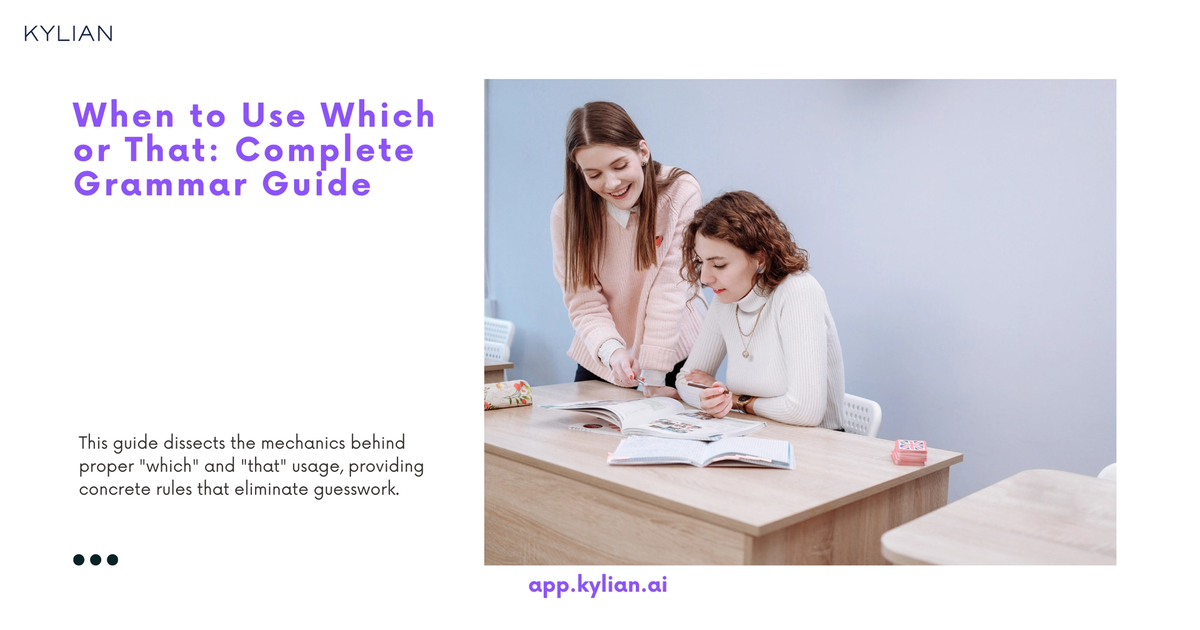 “Which” vs. “That”: When to Use Each