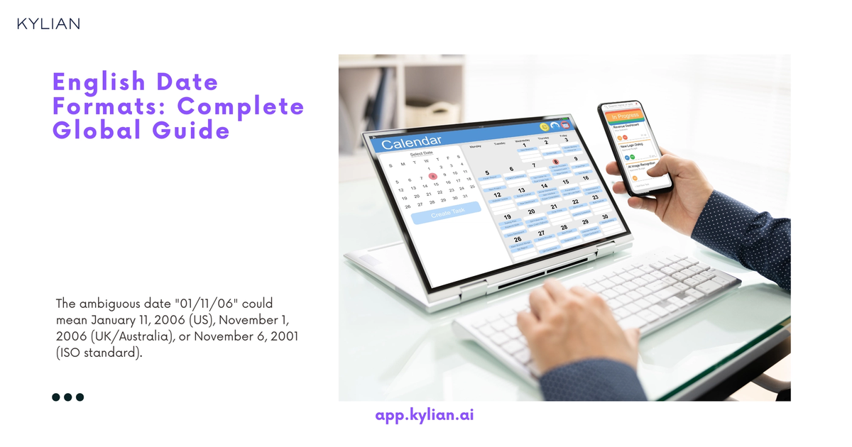 English Date Formats: Complete Global Guide