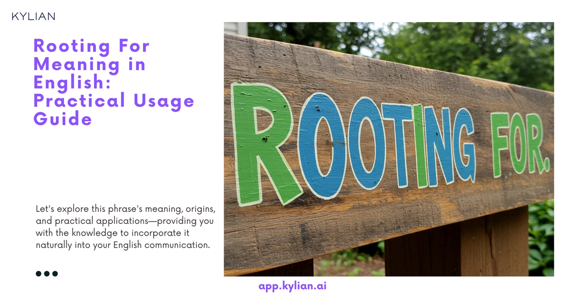 Rooting For Meaning in English: Practical Usage Guide