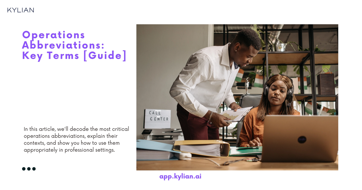 Operations Abbreviations: Key Terms [Guide]