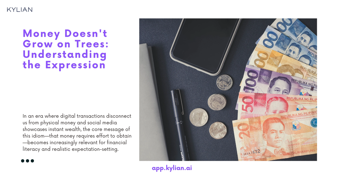 Money Doesn't Grow on Trees | Learn English