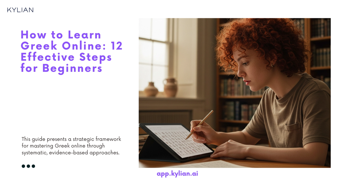 How to Learn Greek Online: 12 Effective Steps for Beginners