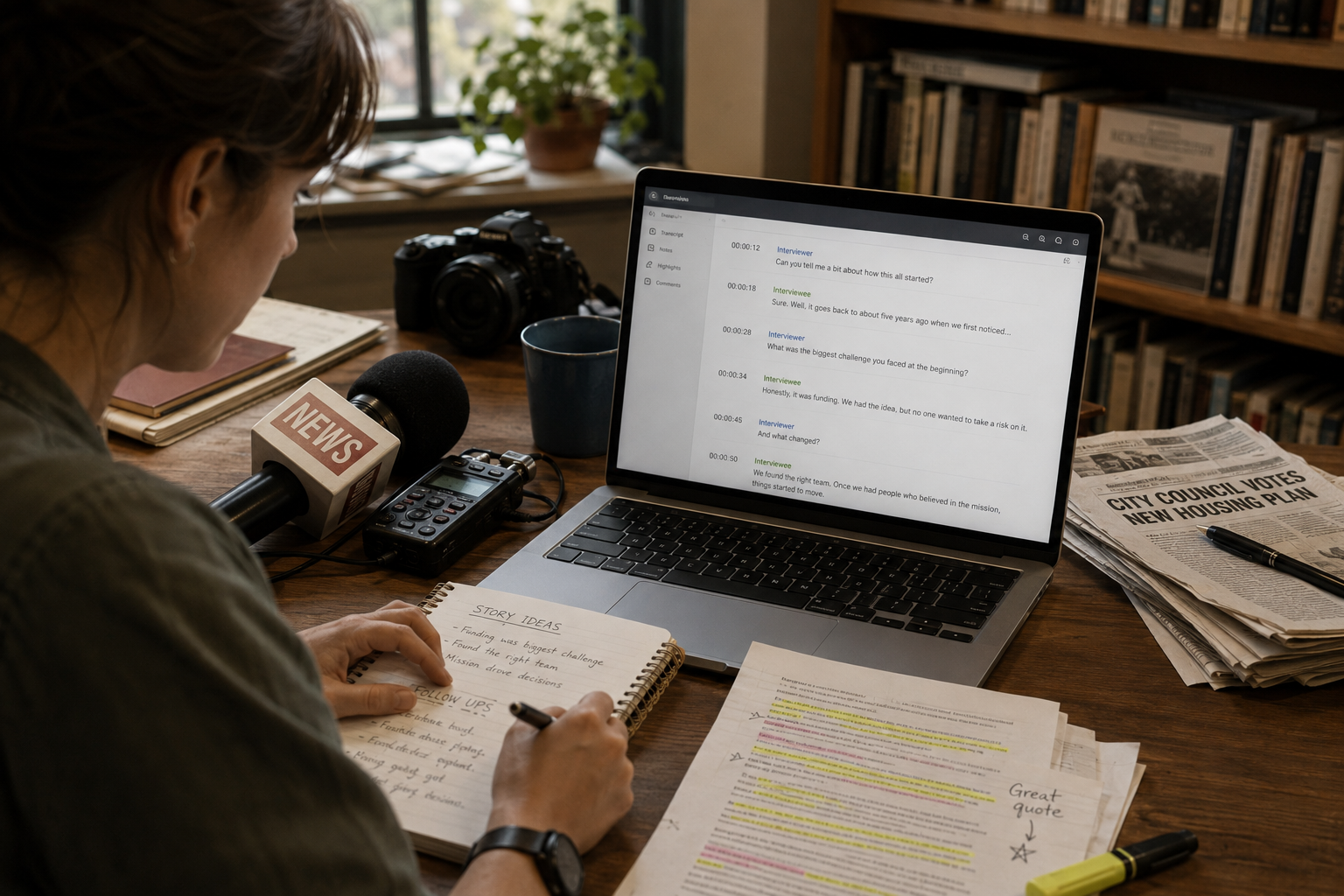 Interview Transcription Tool Workflow for Journalists Under Deadline