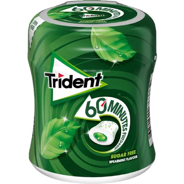 Trident 60 minutos - Drageia Spearmint Garrafa | Trident Portugal