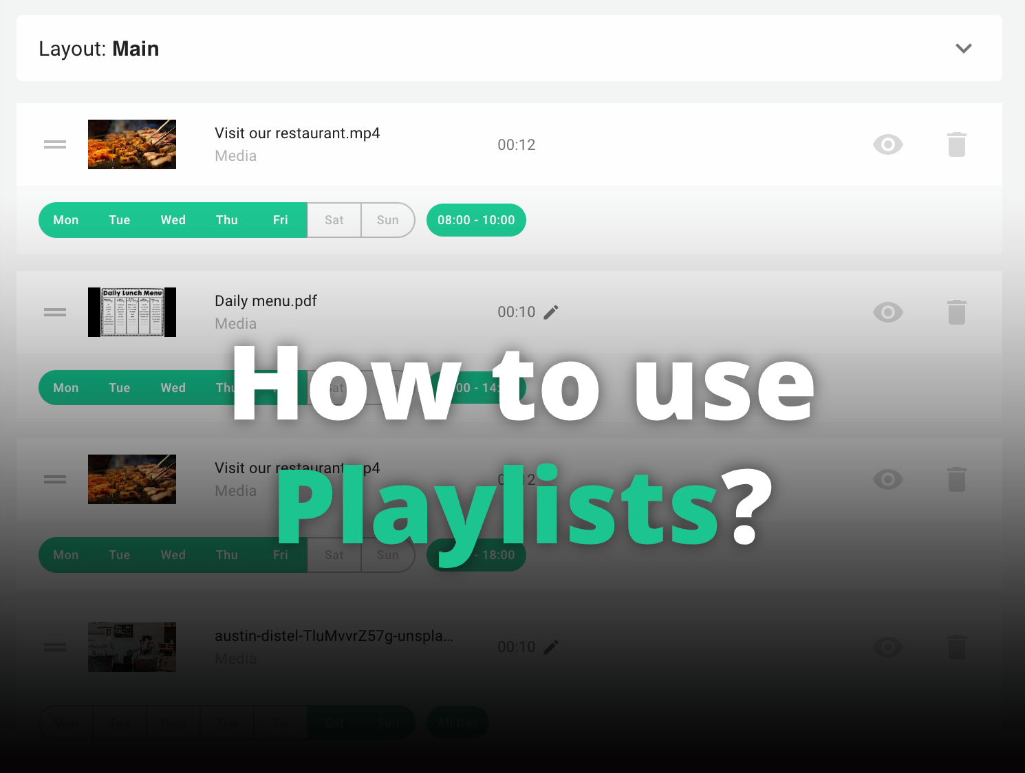 How to use Playlists?