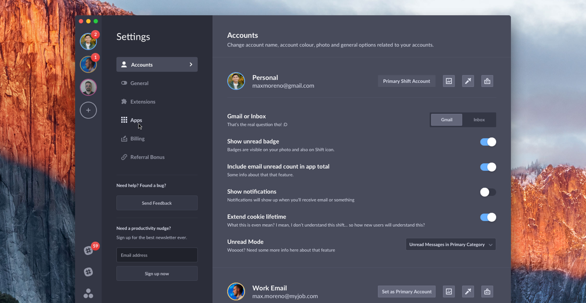 Behind the Scenes of the Shift Settings Redesign | Shift Browser