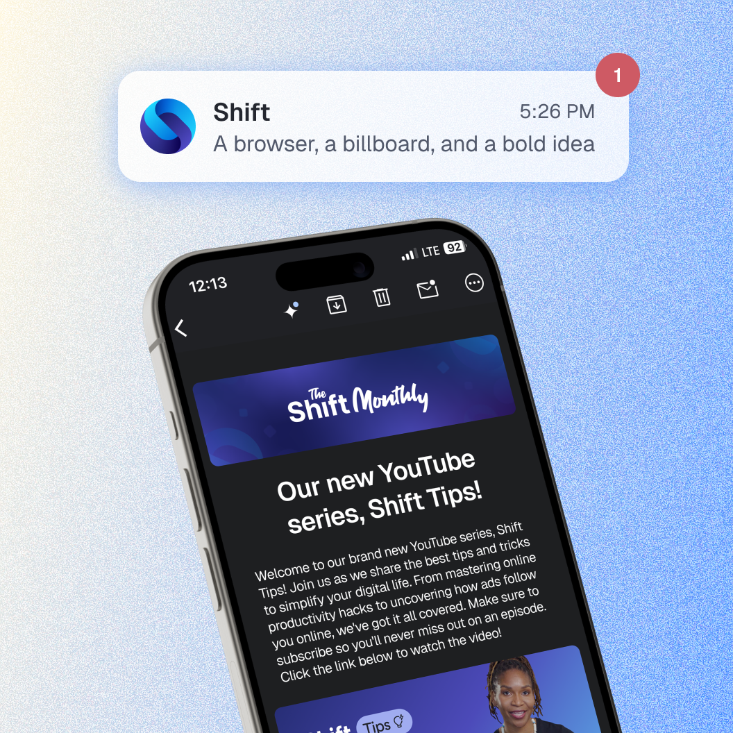 Subscribe to The Shift Monthly newsletter | Shift Browser