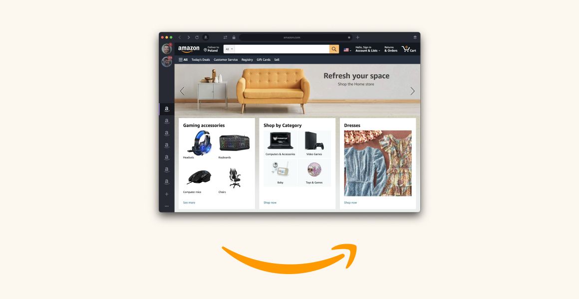 How to Manage Multiple Amazon Accounts | Shift Guides | Shift Browser