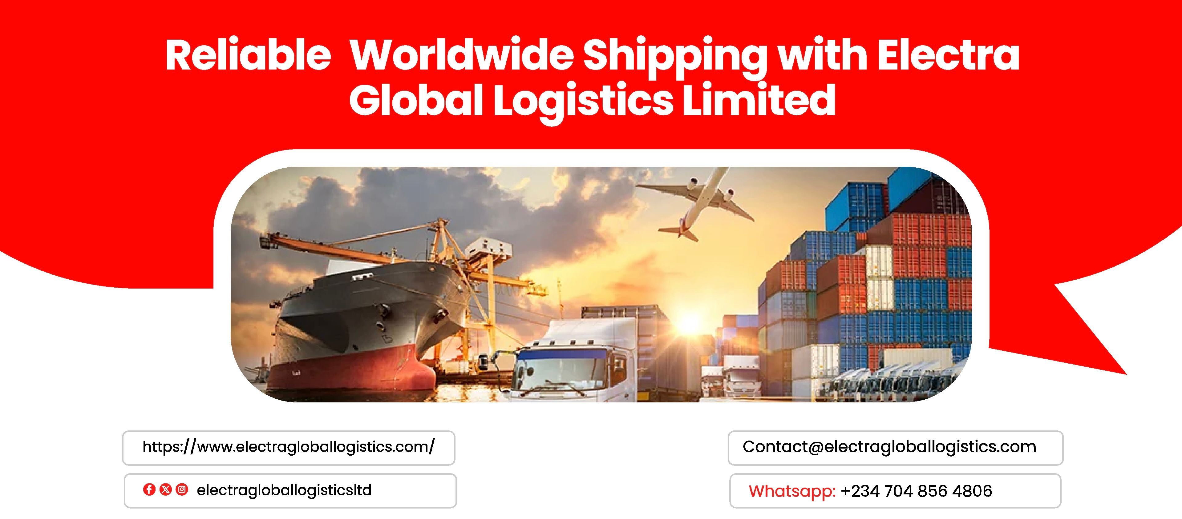 Reliable Worldwide Shipping with Electra Global Logistics Limited ...