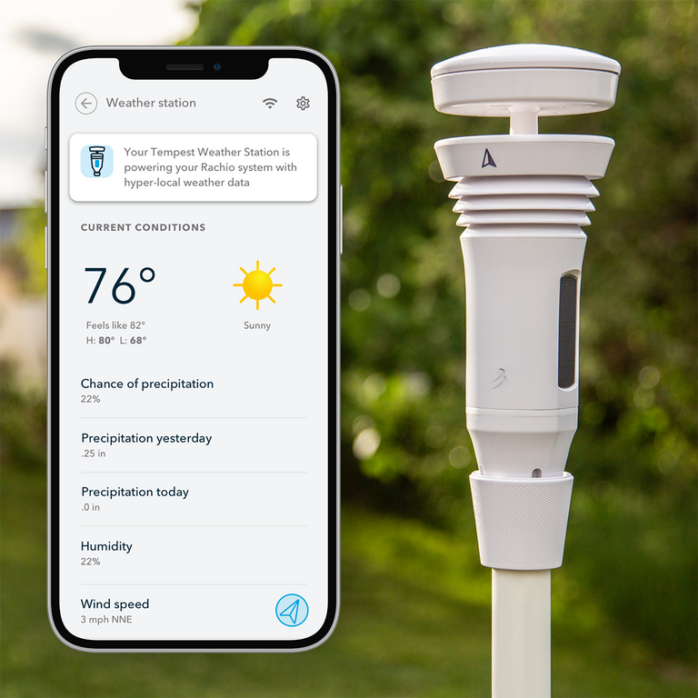 Tempest Weather System by WeatherFlow | Rachio