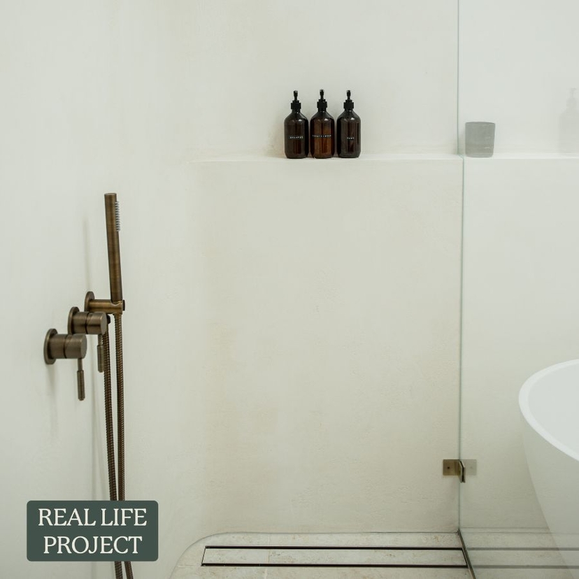 Aluminium Tile Insert Strip Drain - Cut to size - 1M Antique Brass | Yabby