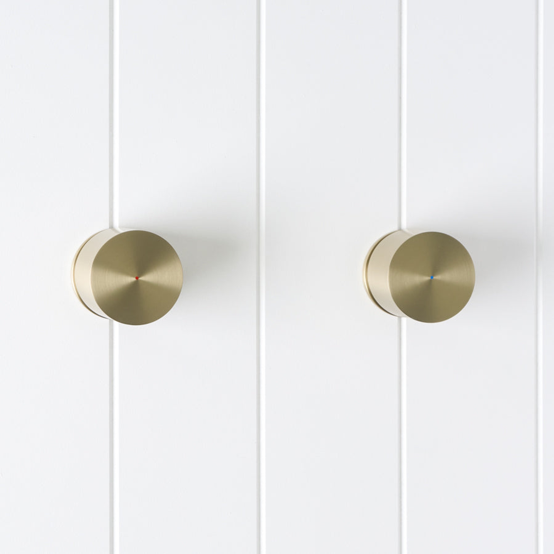 Round Taps Warm Brushed Nickel | Yabby