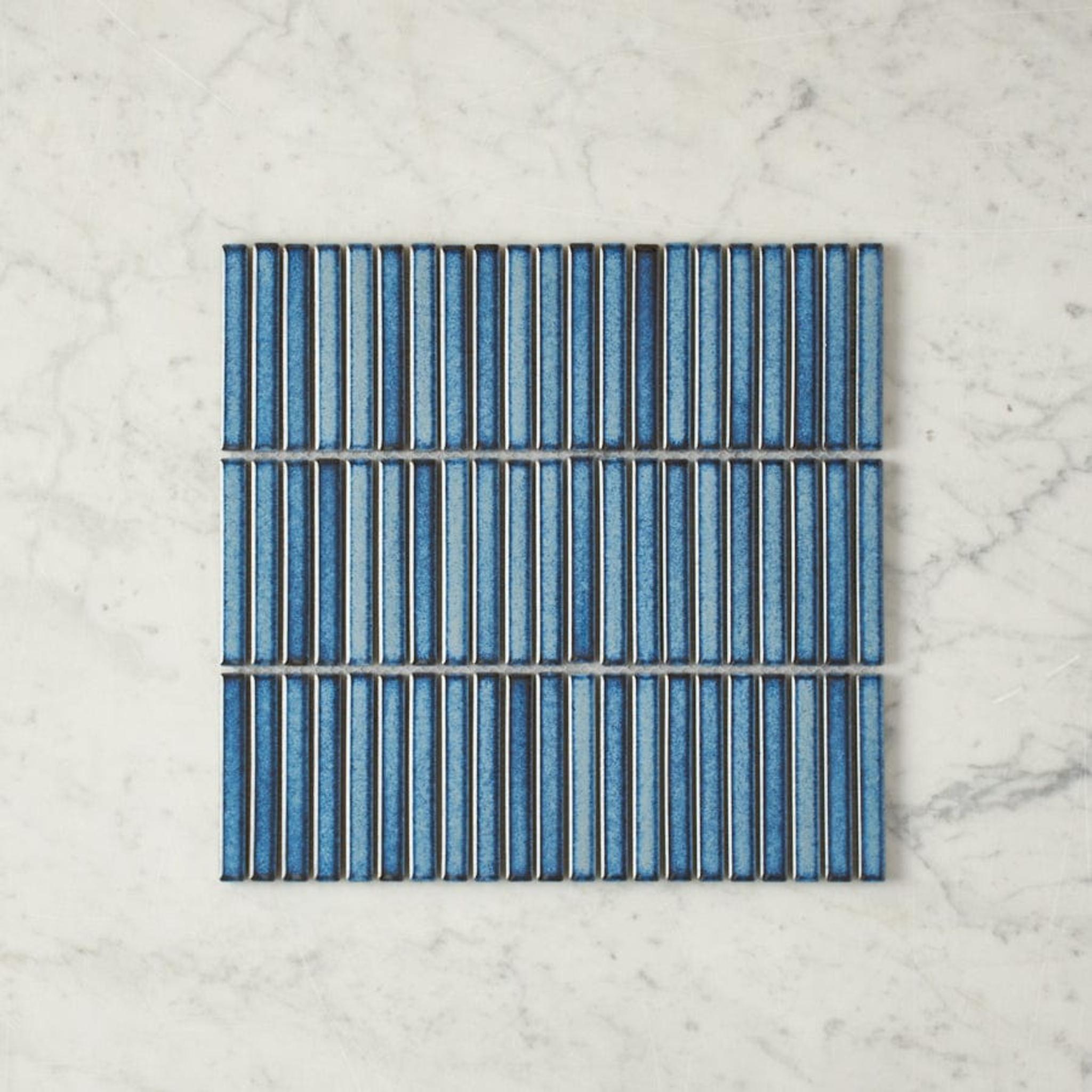 Coogee Antique Blue Kit Kat Mosaic Tile | TileCloud