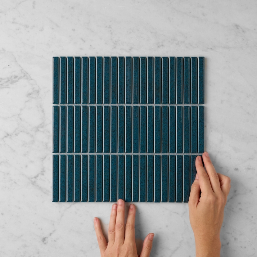 Coogee Navy Blue Kit Kat Mosaic Tile | TileCloud