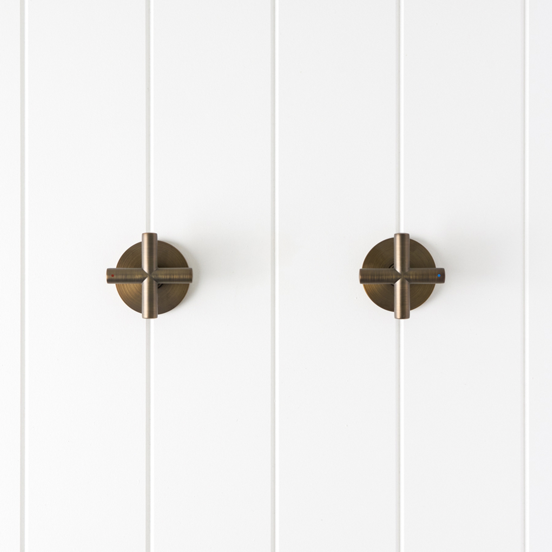 Cross Taps Antique Brass | TileCloud