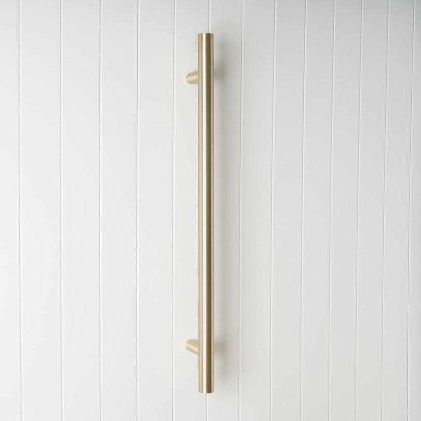 Heated Towel Rail Warm Brushed Nickel | Yabby