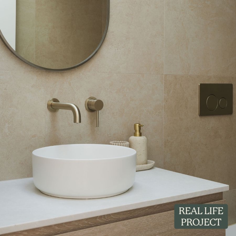 Above Counter Round Basin Matte White | Yabby